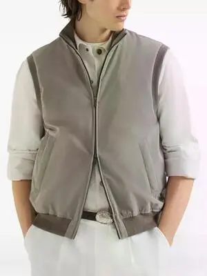 Brunello Cucinelli Bonded Nylon Vest With Thermore® Padding