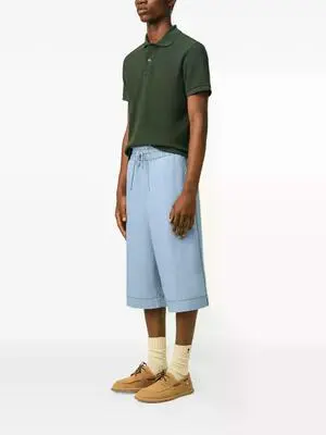 AMI Paris Cotton Bermuda Shorts With Elasticated Waist
