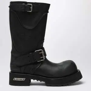 Balenciaga Venom Calfskin Boots - Black