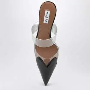 Alaïa Le Coeur Wedge Mules