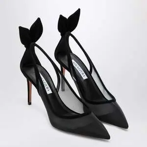AQUAZZURA Bow Detailing Mesh Pumps