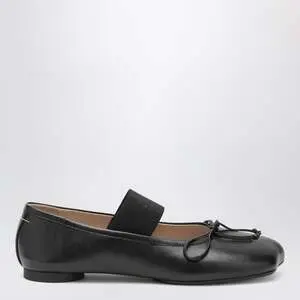 MAISON MARGIELA Leather Anatomic Numeric Ballet Flats - Black