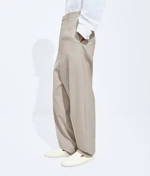 Bottega Veneta Wool And Cotton Pants