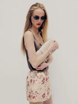 REFORMATION Elva Skirt Jacquard