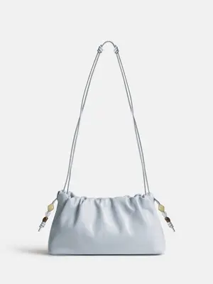 REFORMATION Solene Small Pouch Bag - Blue