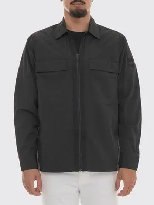 BOSS Utility Jacket With Zipped Front - Black