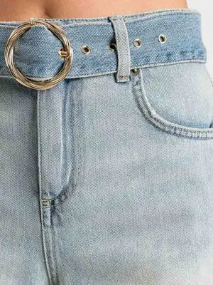 TWINSET Belted High-waisted Shorts