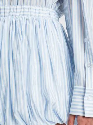TWINSET Balloon Mini Skirt - Gnawed Blue