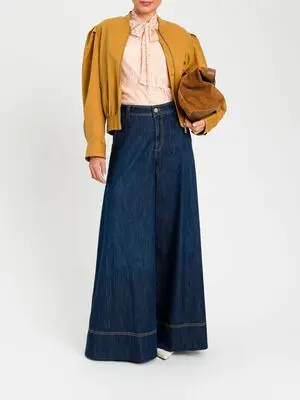 TWINSET Bomber Jacket With Puffed Sleeves