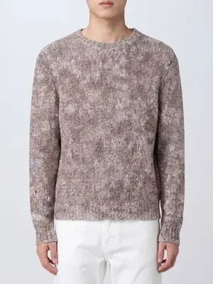 Avant Toi Distressed Cotton Sweater - Brown