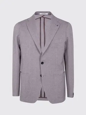 Tagliatore Textured Blazer - Brown