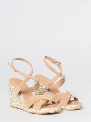 STUART WEITZMAN Suede High Wedge Ankle-strap Sandals