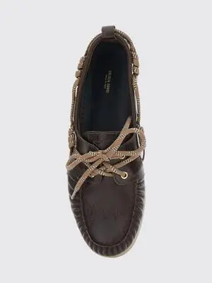 GOLDEN GOOSE Vintage Style Calfskin Boat Shoes