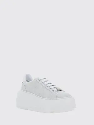 Casadei Nexus Lace-up Wedge Trainers With Rubber Platform Sole
