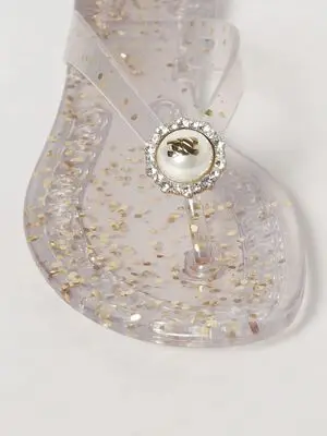 Casadei Embellished Thong Sandals - Gnawed Blue
