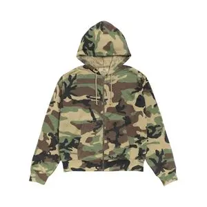 StÜssy Lightweight Thermal Hoodie 'camo - Brown