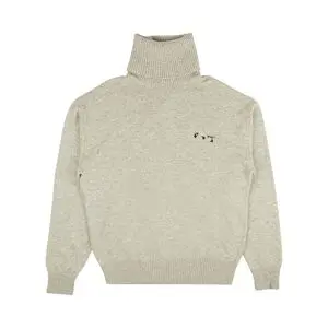Off-White Logo Cashmere Turtleneck