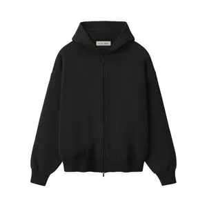Fear Of God Signature Classic Zip-up Hoodie 'vintage - Black