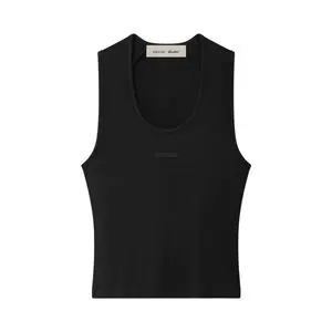 Fear Of God Rib Knit Fitted Tank 'vintage - Black