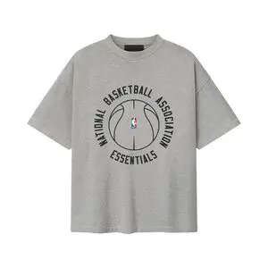 Fear Of God Nba X Barkley Hendricks 90s Tee 'concrete Heather - Grey