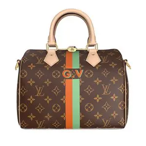 LOUIS VUITTON Speedy Bandoulière 25 Monogram Canvas Bag - Brown