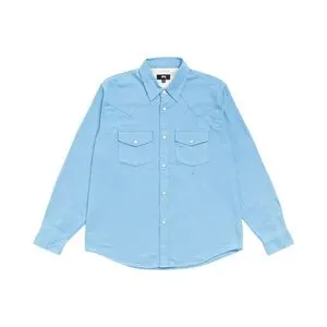 StÜssy Cotton Silk Western Shirt - Blue