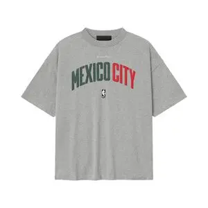 Fear Of God Mexico City 90s Tee 'concrete Heather - Grey