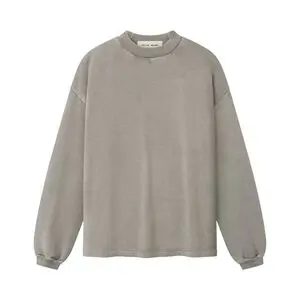 Fear Of God Signature 90s Long Sleeve Tee 'faded Seal - Grey