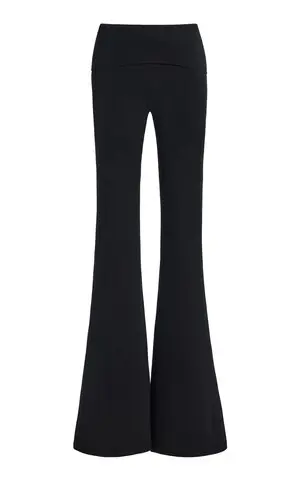 ETERNE Éterne Foldover Jersey Flared Pants
