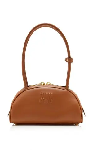 Miu Miu Small Leather Shoulder Bag - Brown
