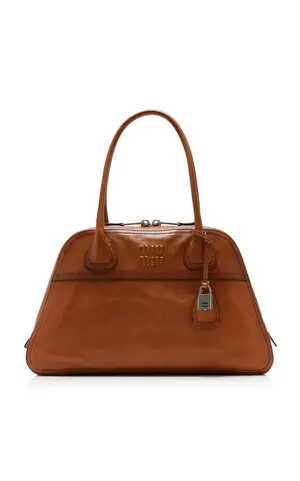 Miu Miu Leather Shoulder Bag - Brown