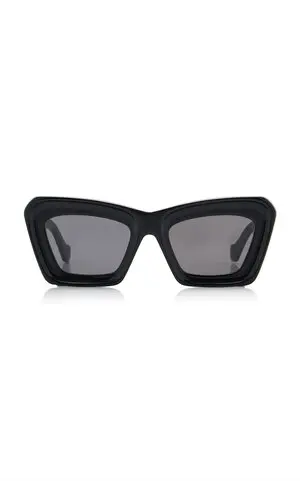Loewe Anagram Cat-eye Acetate Sunglasses - Black