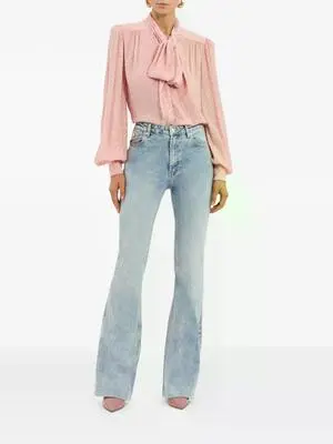 Rebecca Vallance Hasina Metallic Jacquard Blouse