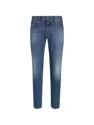 Dolce & Gabbana Straight Jeans With Logo Detail