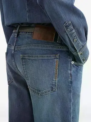 Dolce & Gabbana Straight Jeans With Logo Detail