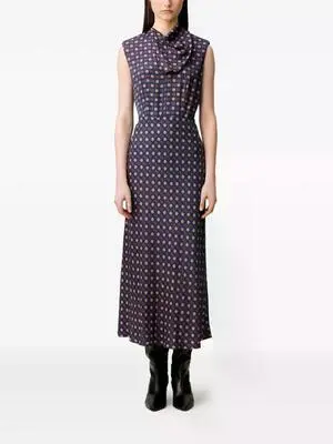 Claudie Pierlot Draped Neck Sleeveless Dress