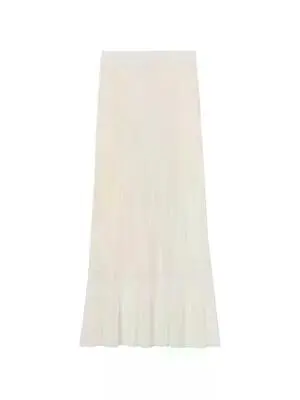 Claudie Pierlot Knitted Maxi Skirt - Neutrals