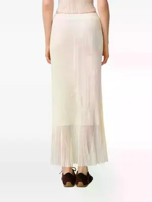 Claudie Pierlot Knitted Maxi Skirt - Neutrals