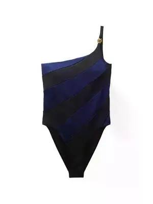 Versace Medusa One-shoulder Swimsuit