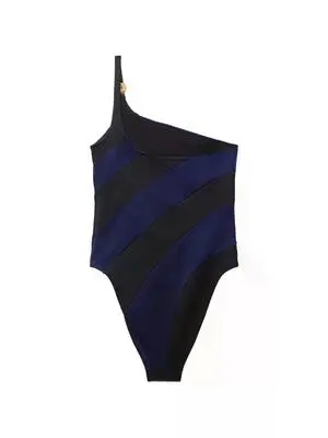 Versace Medusa One-shoulder Swimsuit