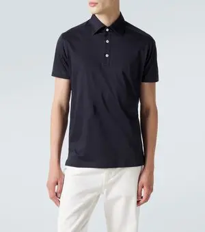 Kiton Cotton Polo Shirt - Blue