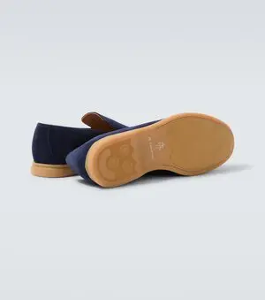 Eleventy Suede Loafers - Blue