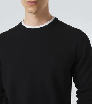 LARDINI Wool And Cashmere Crew Neck Sweater