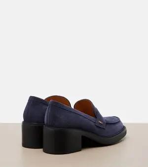 TOD'S Suede Loafer Pumps