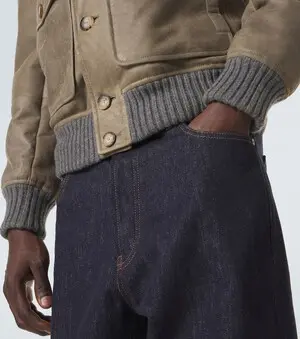 Brunello Cucinelli Shearling-lined Leather Blouson Jacket
