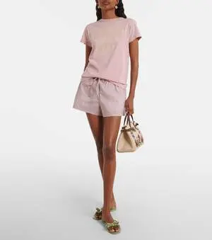 Valentino Garavani Gingham Cotton Shorts