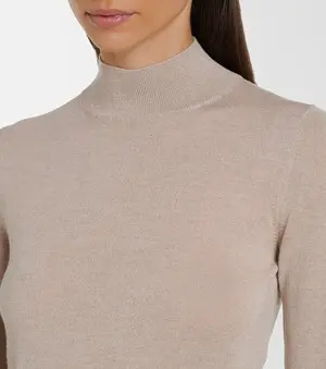 Eleventy Mockneck Wool-blend Sweater