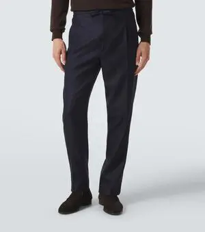 LARDINI Wool Slim Pants