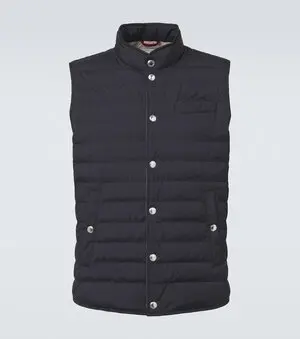 Brunello Cucinelli Padded Vest - Blue