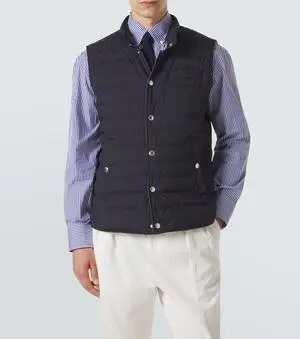 Brunello Cucinelli Padded Vest - Blue